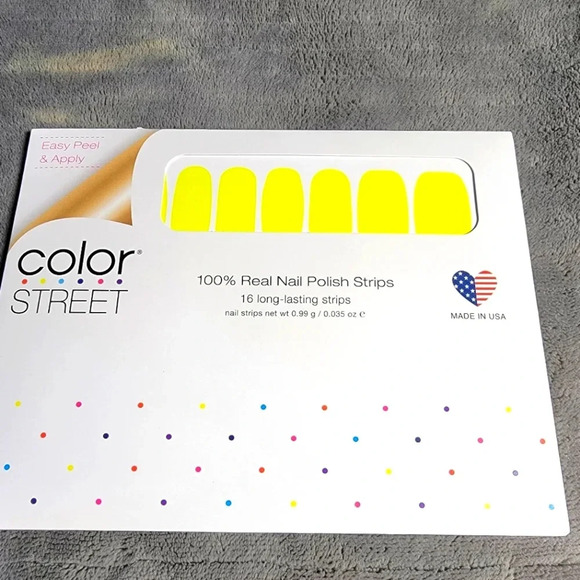 Color Street | Makeup | Color Street Electric Yellow Nail Polish Strips ...
